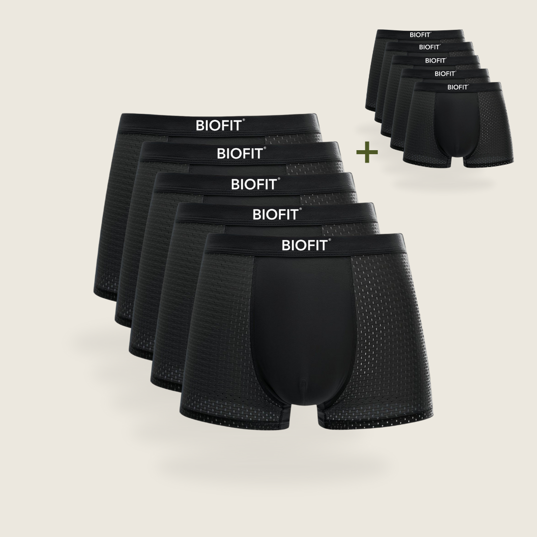 BIOFIT® Bamboo Boxers 5-Pack Black | + 5 FREE – Biofit AU