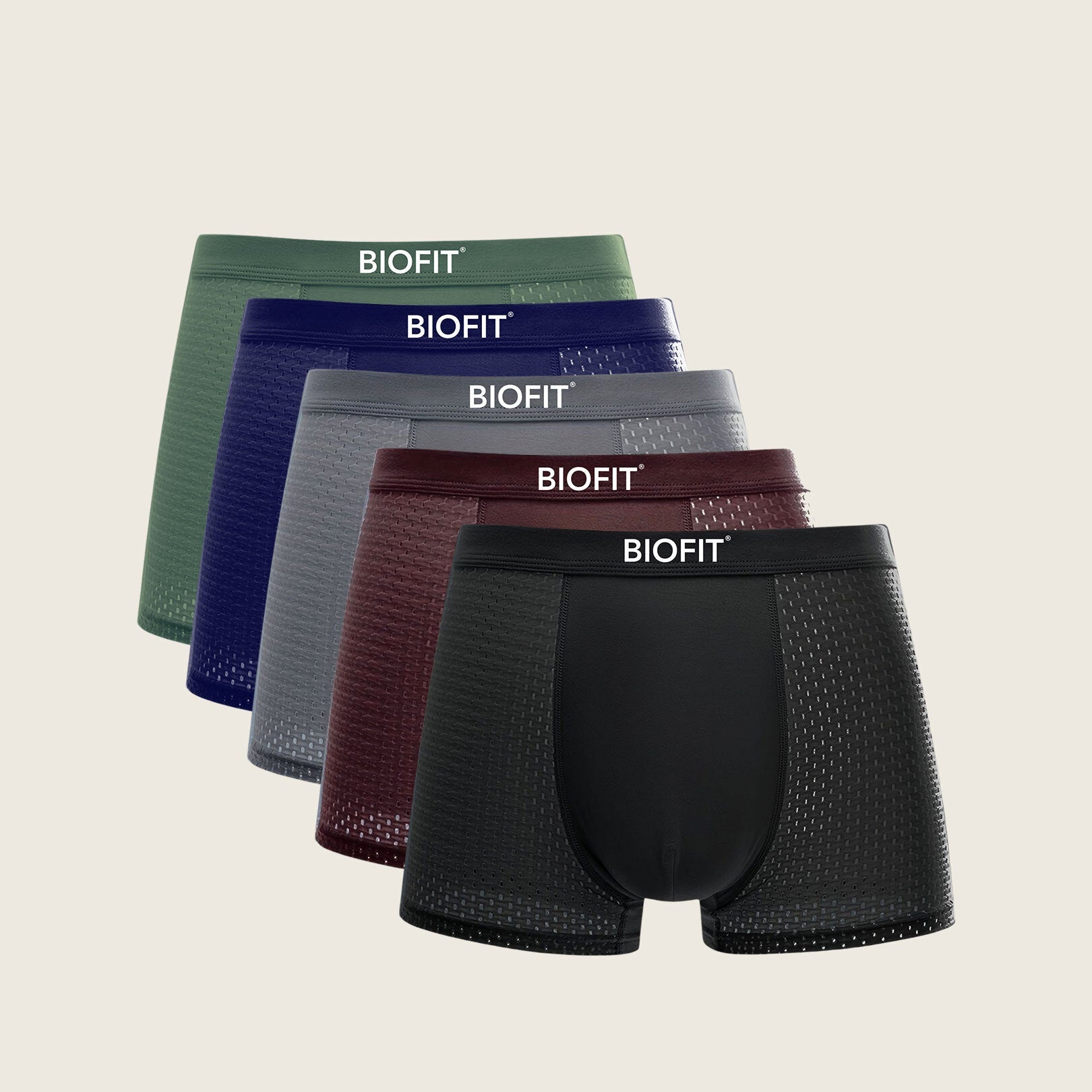 BIOFIT® Bamboo Boxers 5-Pack Multicolor – Biofit AU